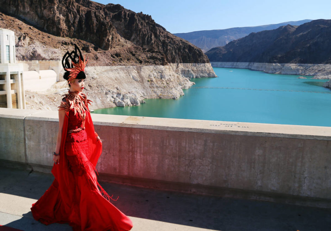 Designer Jessica Minh Anh holds fashion show atop Hoover Dam - The ...