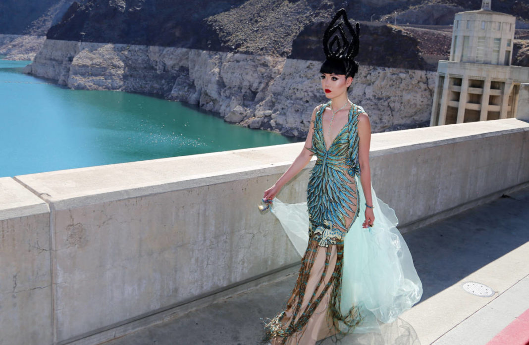 Designer Jessica Minh Anh holds fashion show atop Hoover Dam - The ...