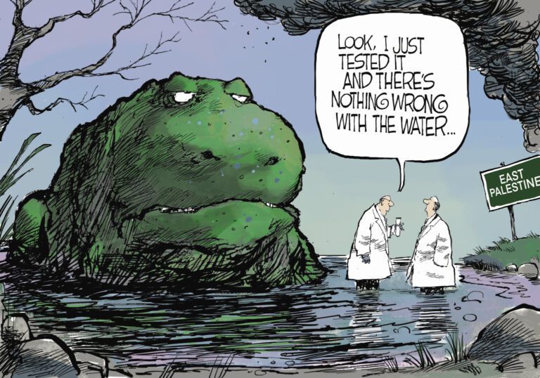 Editorial Cartoon: East Palestine Water - The Independent | Southern ...