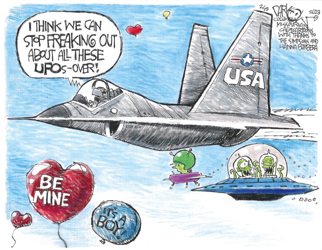 Editorial Cartoon: Unidentified Flying Objects - The Independent ...
