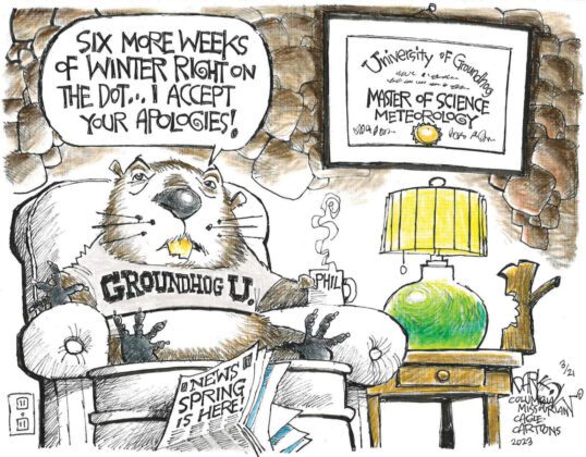 Editorial Cartoon: The Groundhog Was Right - The Independent | Southern ...