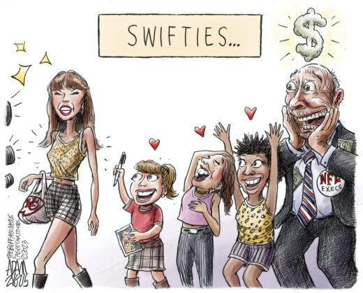 Editorial Cartoon: Taylor Swift Frenzy - The Independent | Southern ...