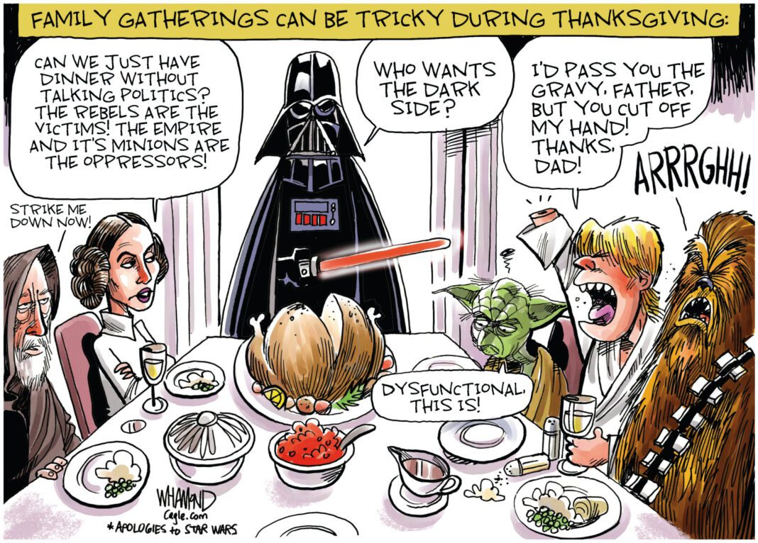 Editorial Cartoon: Surviving Thanksgiving With The Family - The ...