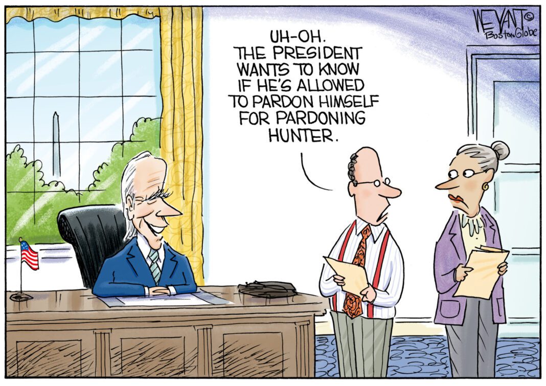 Editorial Cartoon: Biden Pardoned for Pardoning Hunter - The ...